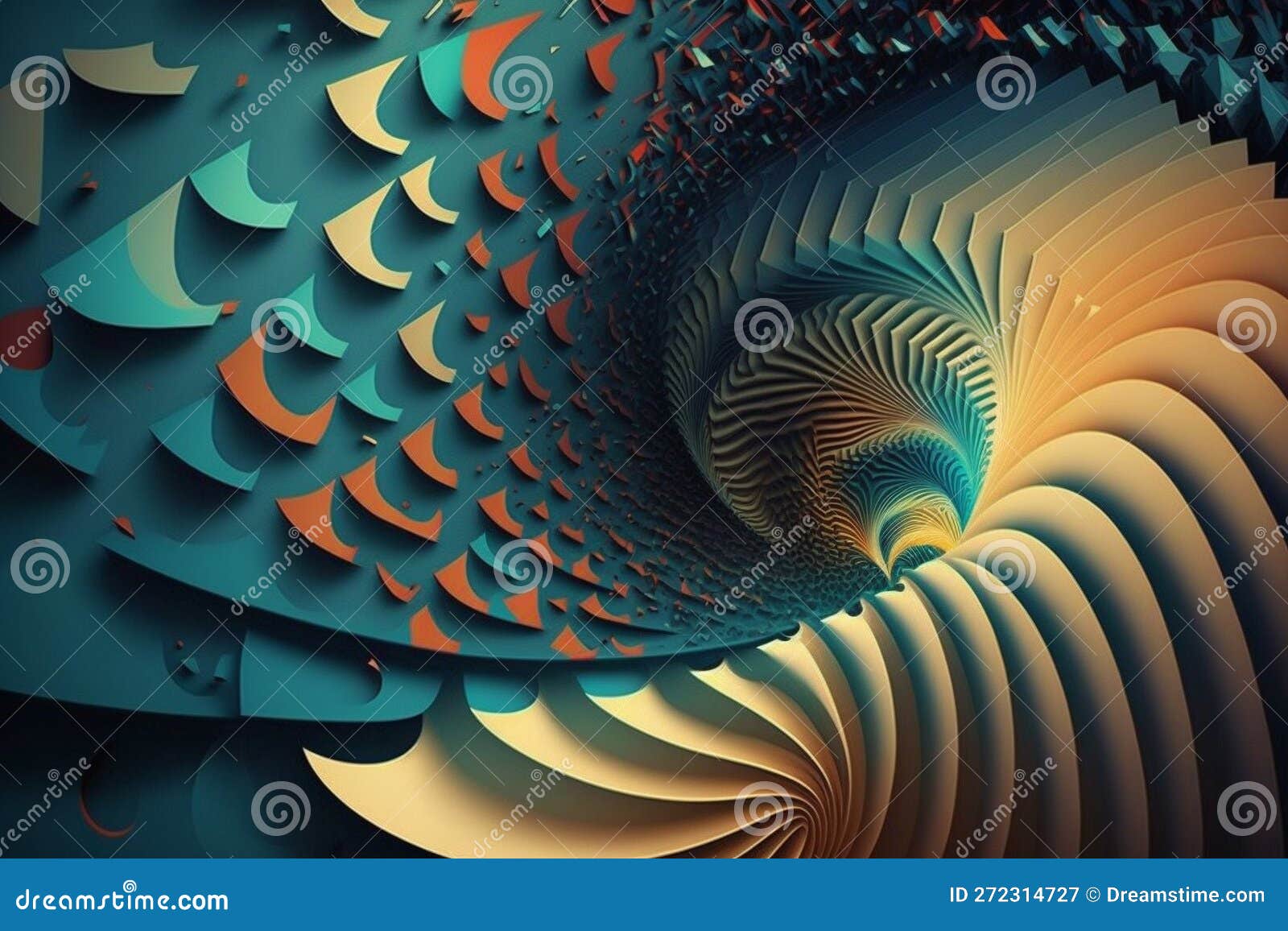 Generative Ai Abstract Geometry Pattern Background Stock Illustration Illustration Of Hitech