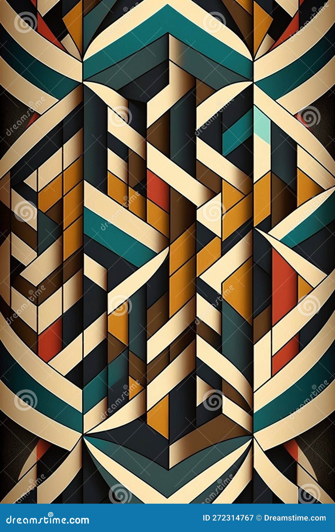 Generative Ai Abstract Geometry Pattern Background Stock Illustration Illustration Of Texture