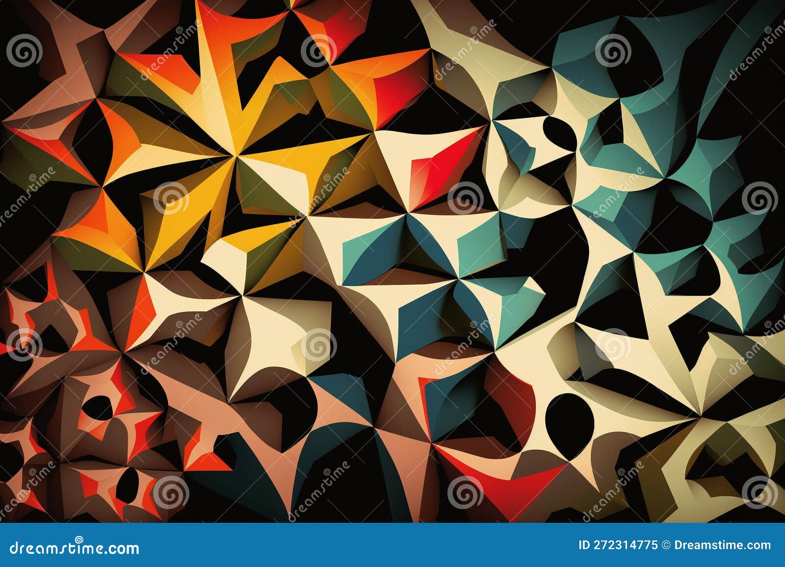 Generative Ai Abstract Geometry Pattern Background Stock Image Image Of Pattern Element