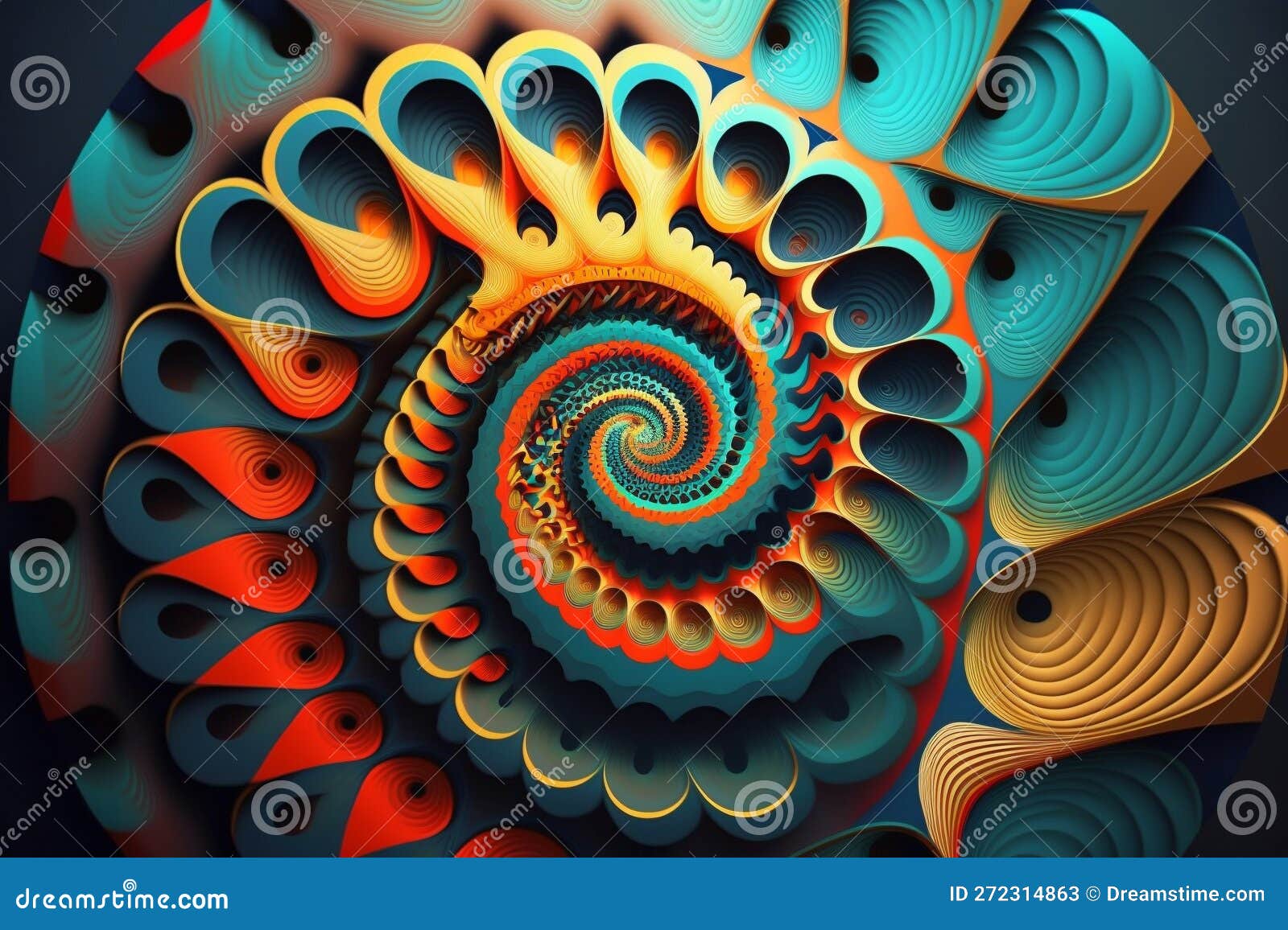 Generative Ai Abstract Geometry Pattern Background Stock Illustration