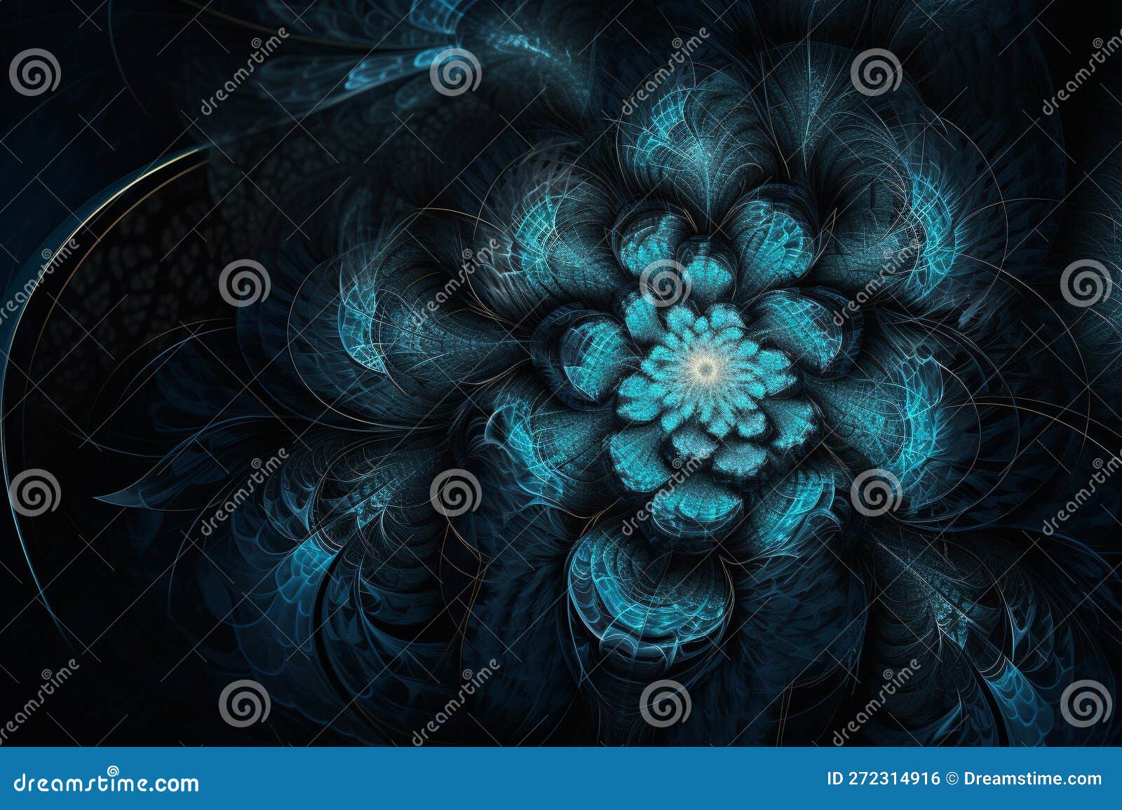 Generative Ai Abstract Geometry Pattern Background Stock Illustration