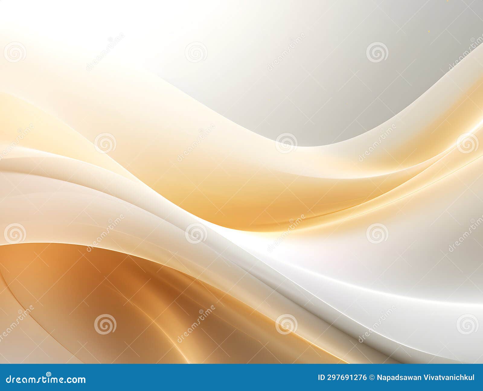 Illustration of Abstract Gold Wave Shape with Gradient Background ...