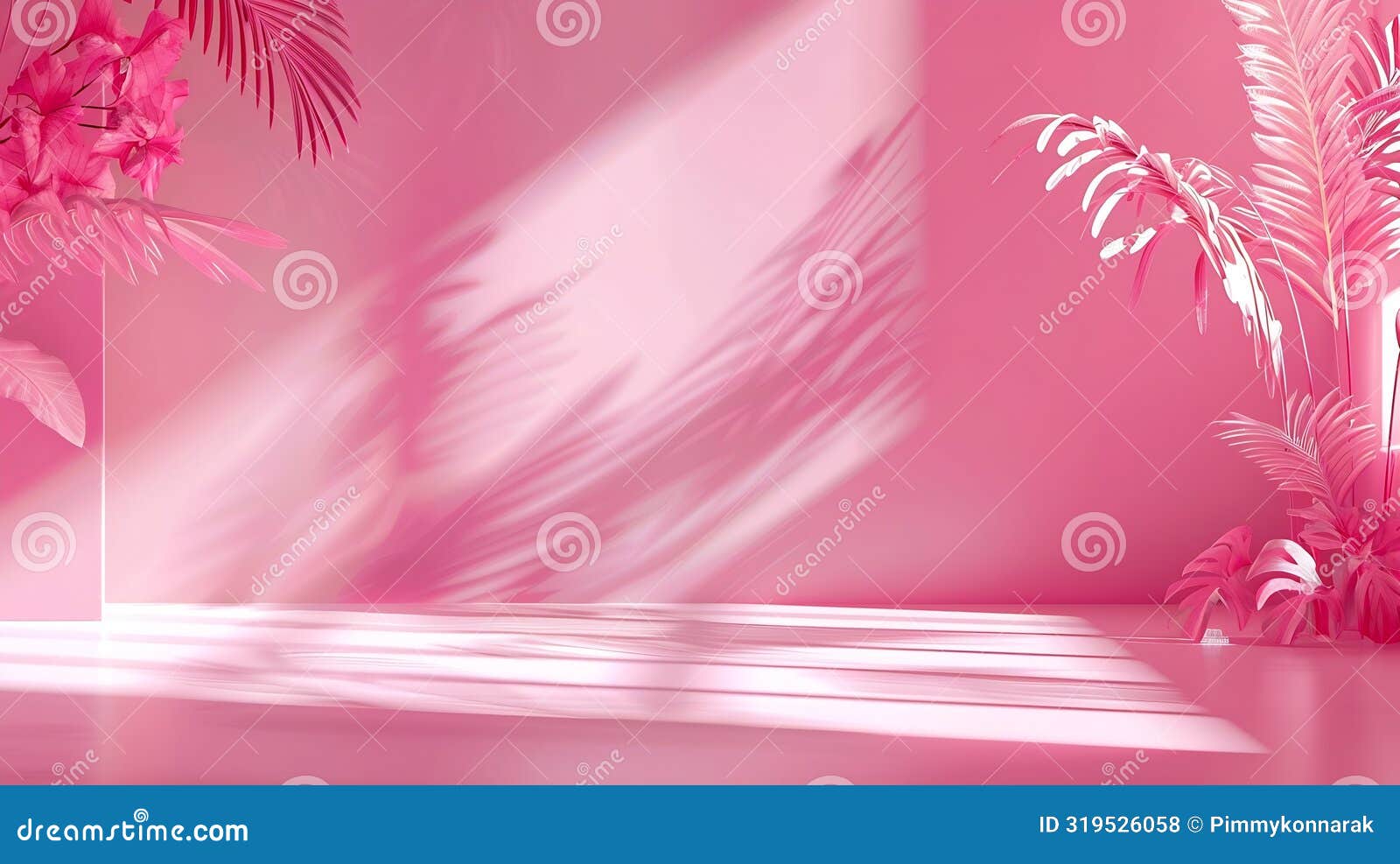 Generative AI Abstract Pink Color Gradient Studio Background for ...