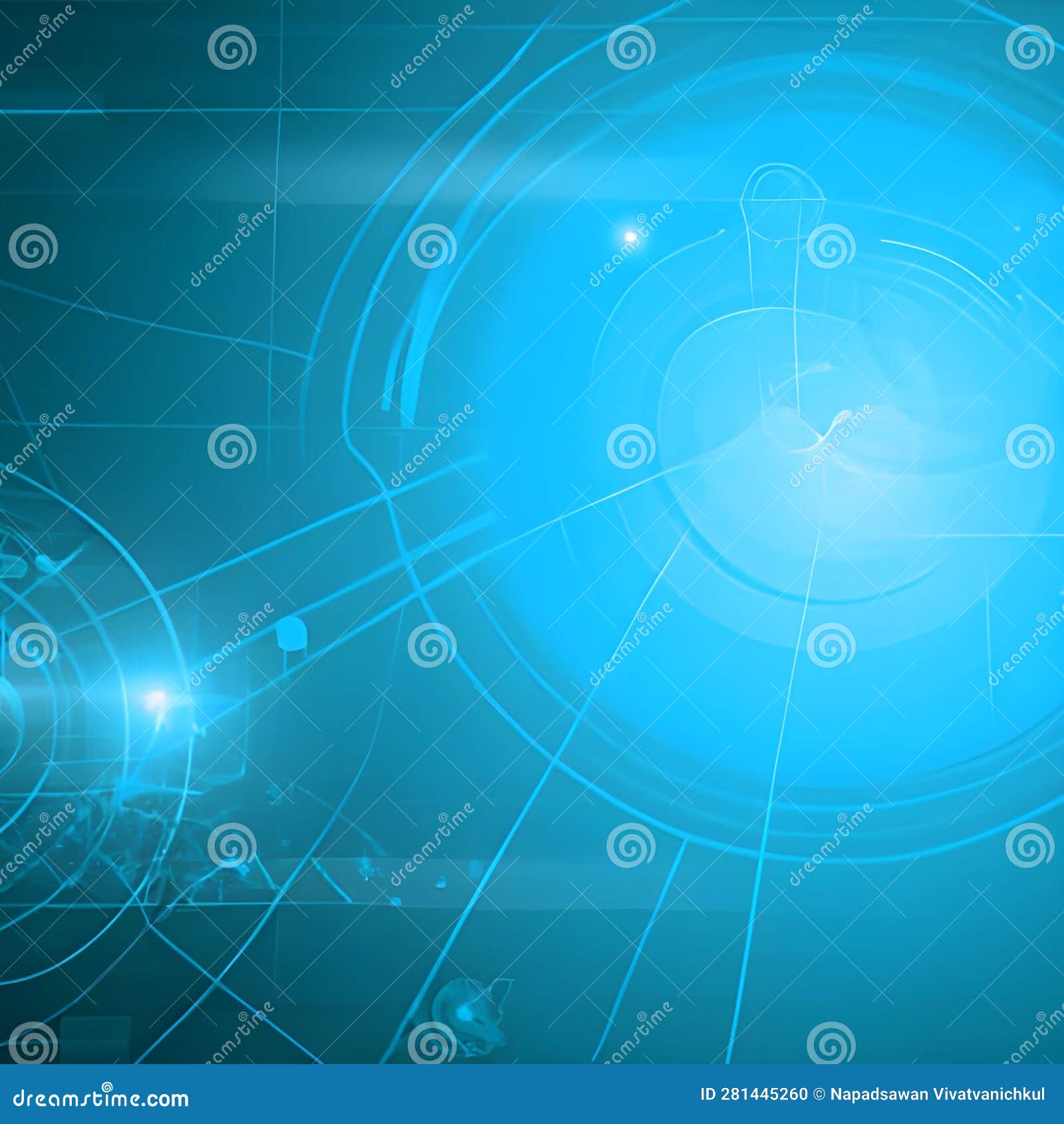 Abstract Technology Background. Generative AI. Stock Illustration ...