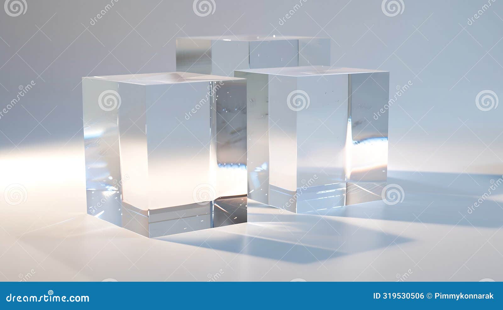 Generative AI ACRYLIC BLOCKS 4 SOLID CLEAR PERSPEX BLOCKS PLINTHS ...