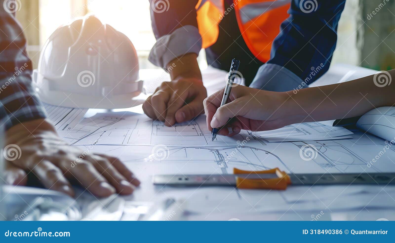 Generative AI Architecture Engineer Teamwork Meeting Drawing and ...