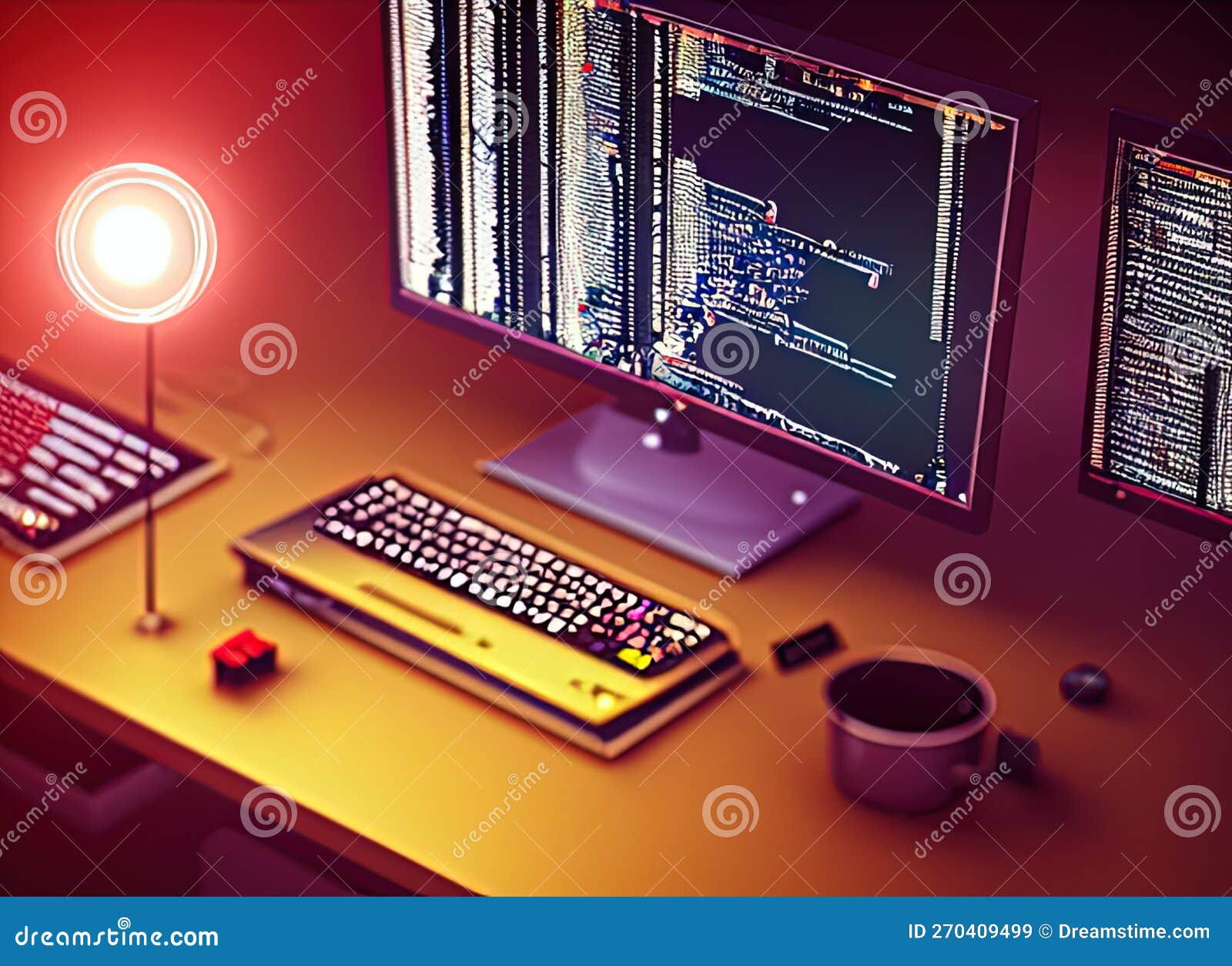 Computer Programmers Fictional Work Enviroment Scene. Stock ... Computer Programmers Fictional Work Enviroment Scene. Stock ...