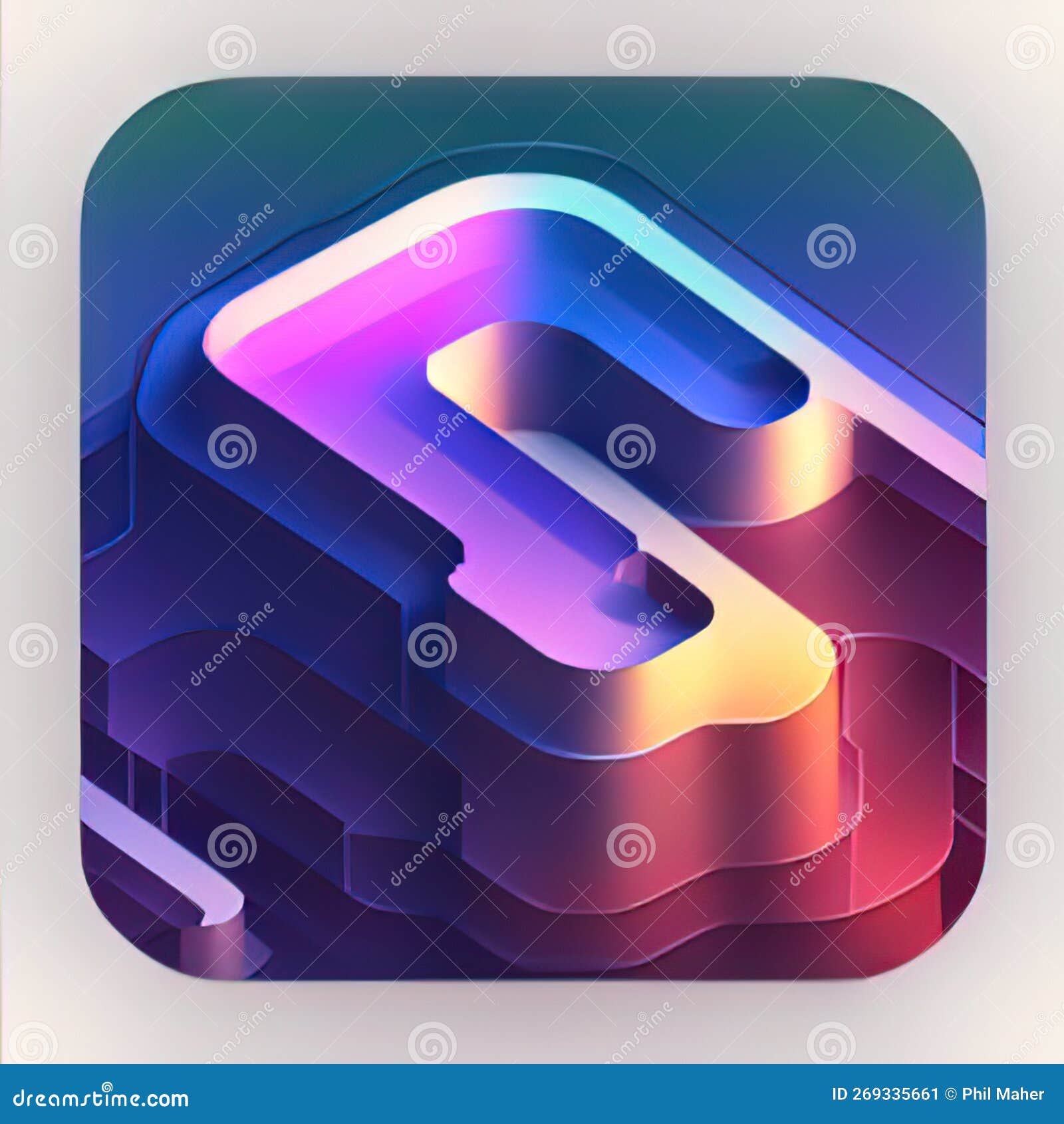 Action Software App Style Icon. Generative AI. Stock Illustration ...