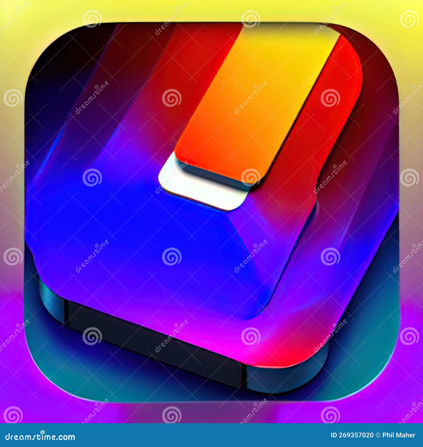 Audio Recorder Software App Style Icon. Generative AI. Stock ...