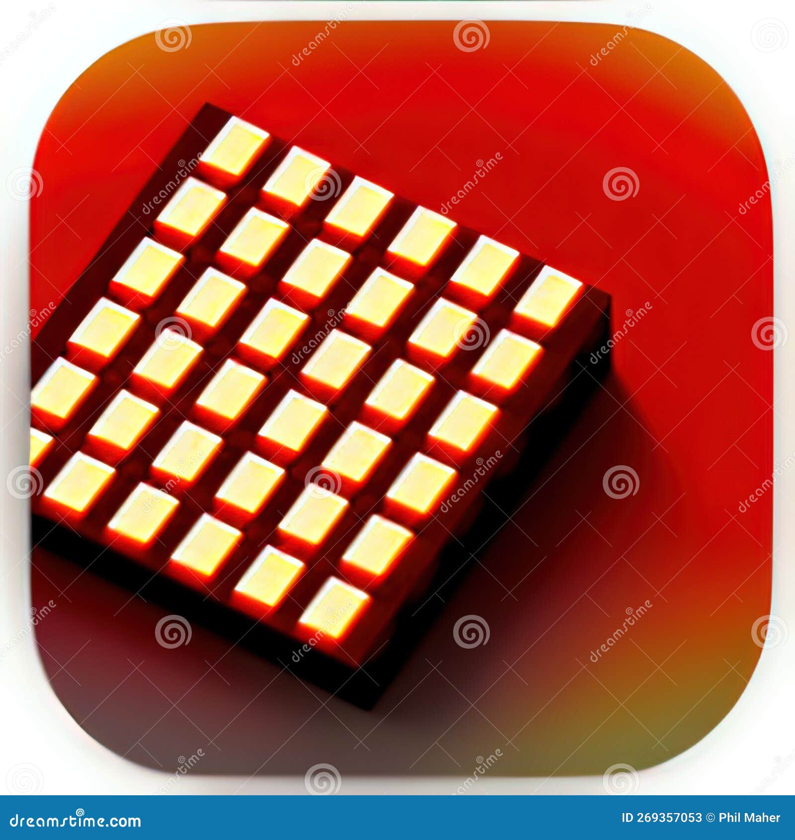 Brick Break Software App Style Icon. Generative AI. Stock Illustration ...
