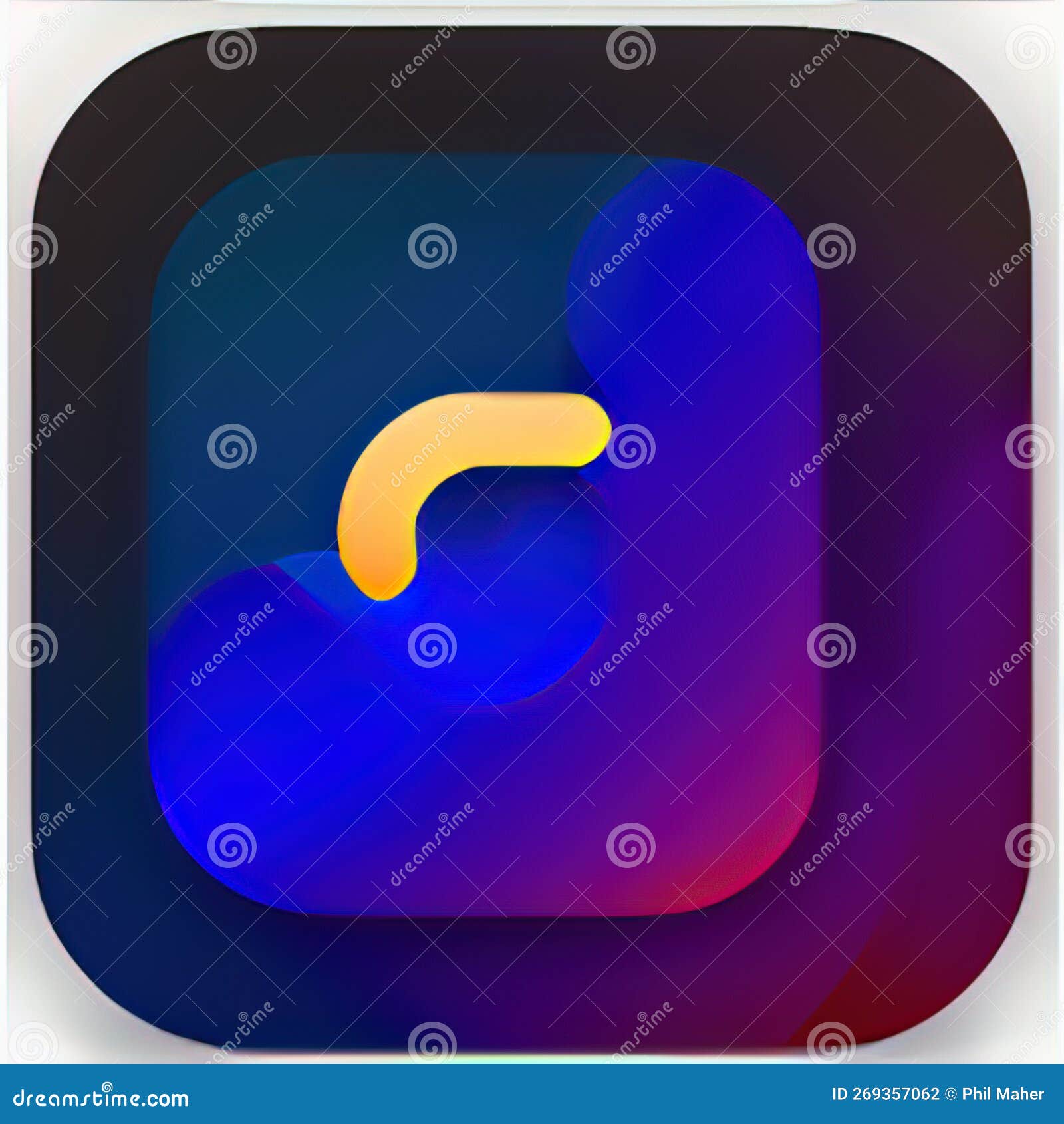 Caller Id Software App Icon. Generative AI. Stock Photography ...