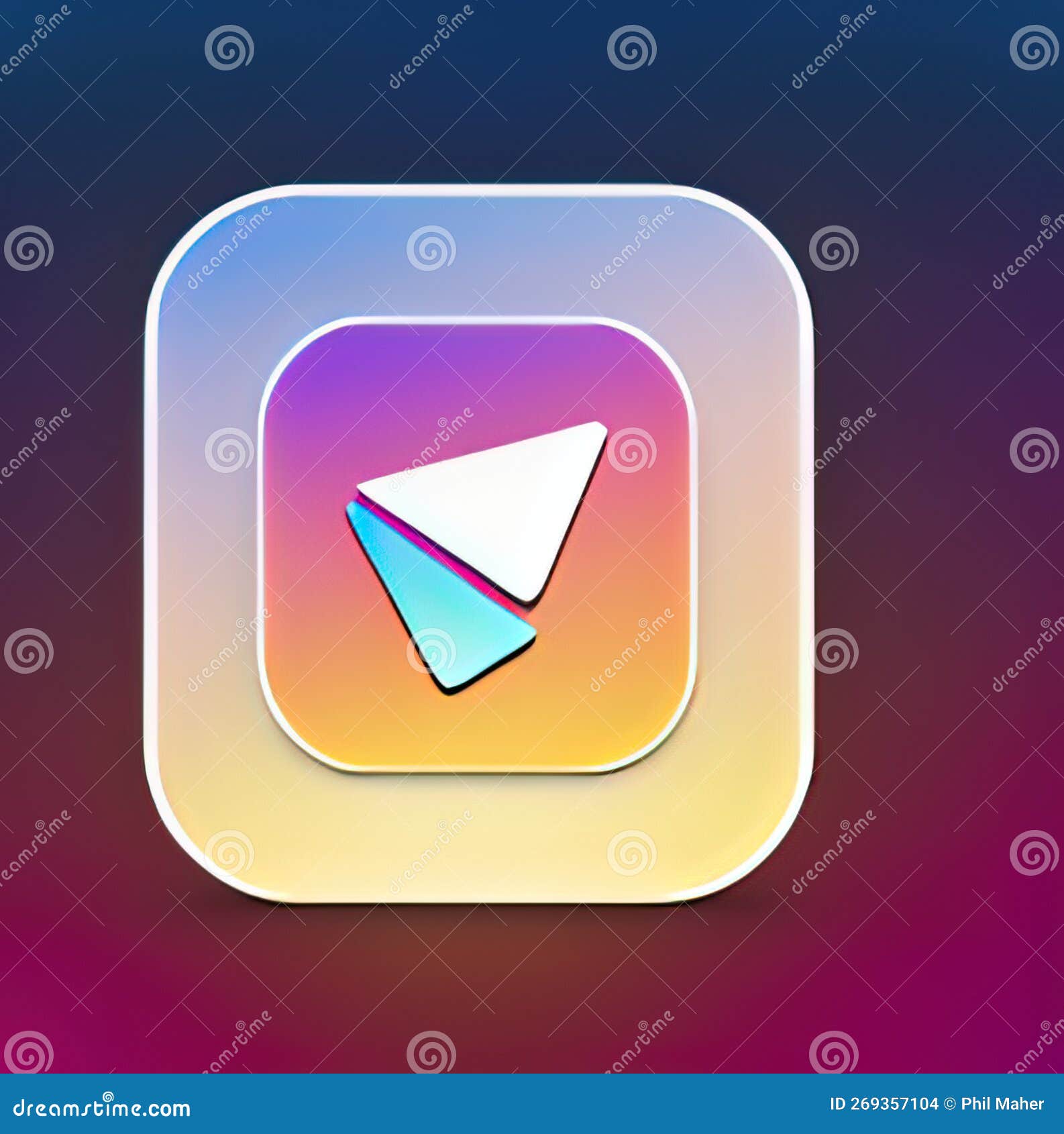 Design Software App Style Icon. Generative AI. Stock Illustration ...