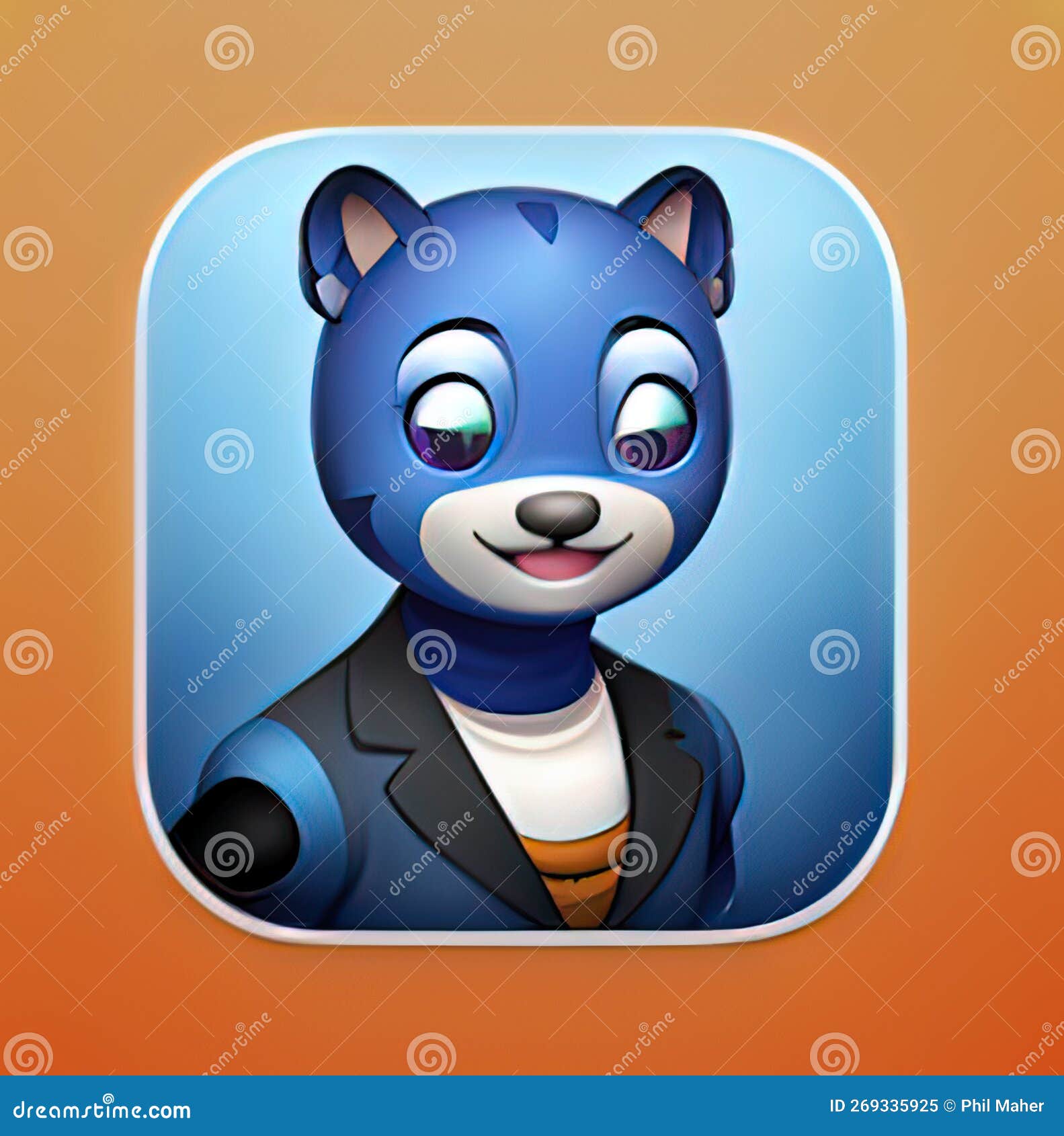 Emoticon Software App Style Icon. Generative AI. Stock Illustration ...