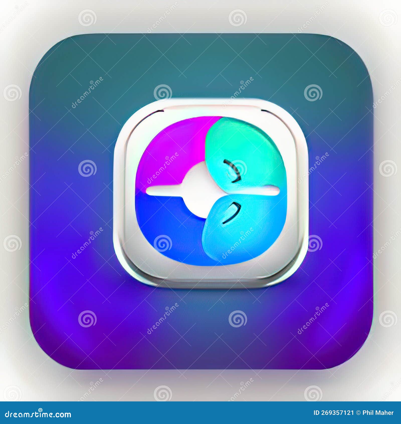 Emoticon Software App Style Icon. Generative AI. Stock Illustration ...
