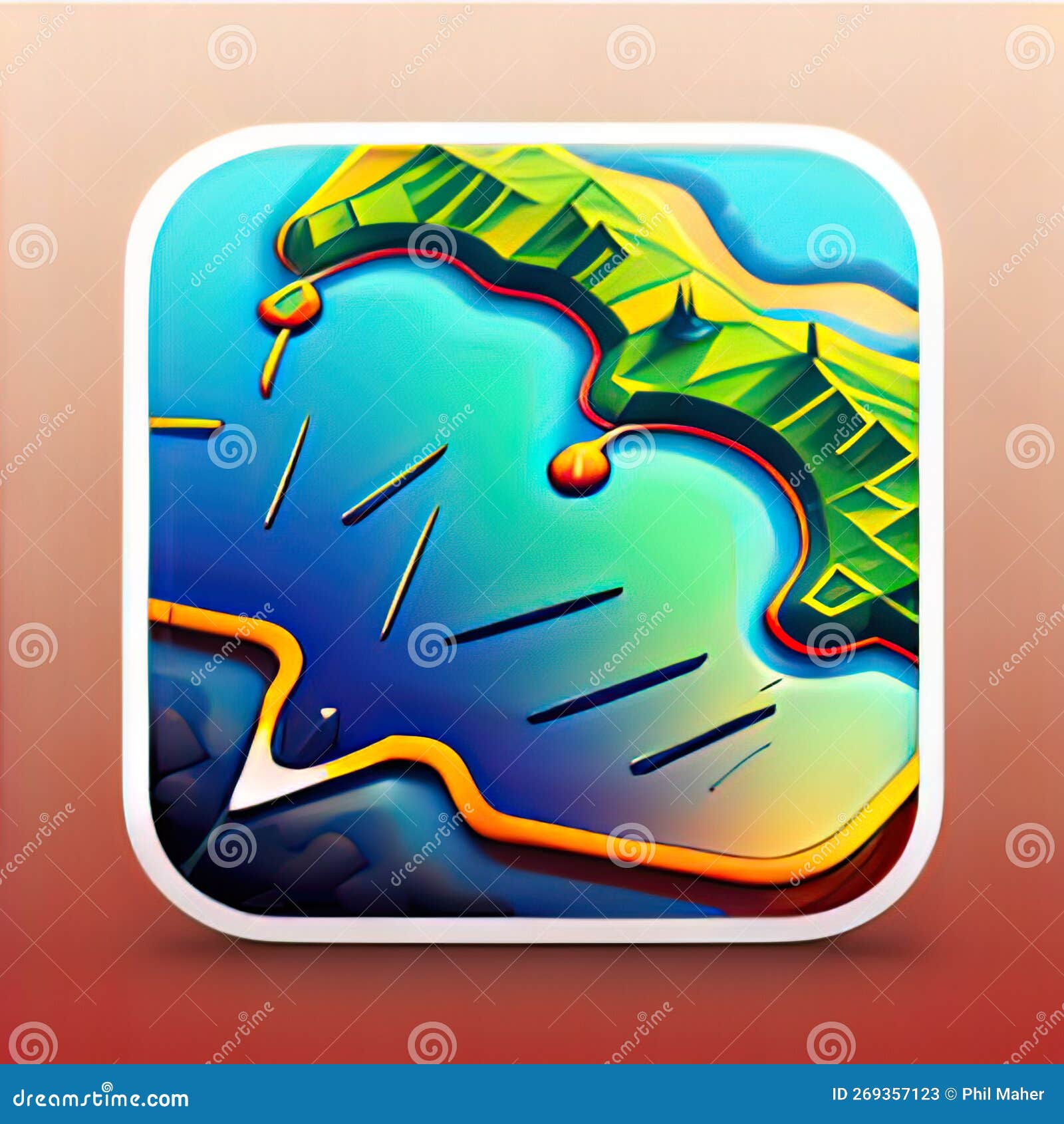 Encyclopaedia Software App Icon. Generative AI. Stock Photo ...