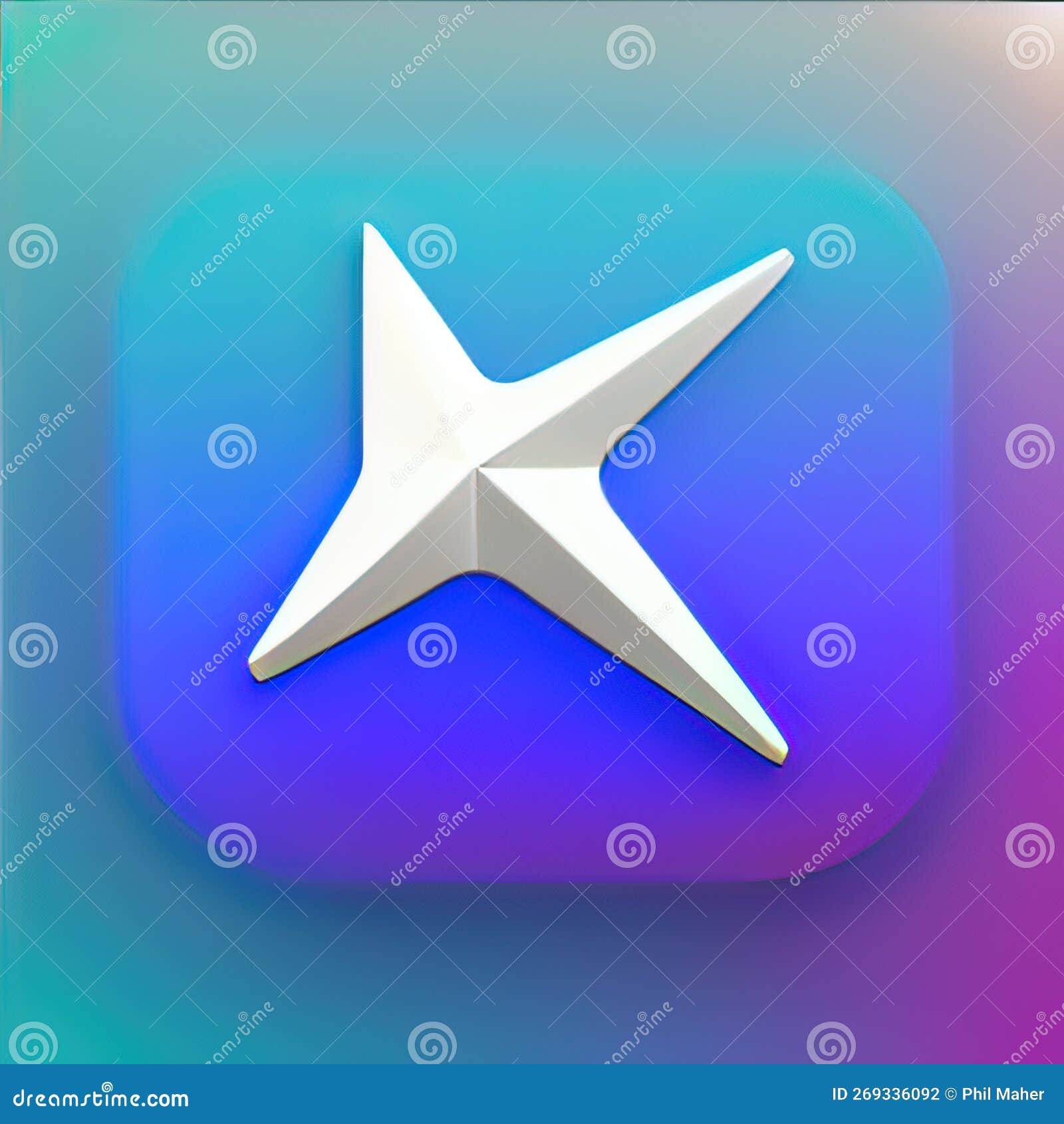 Matching Software App Style Icon. Generative AI. Stock Illustration ...