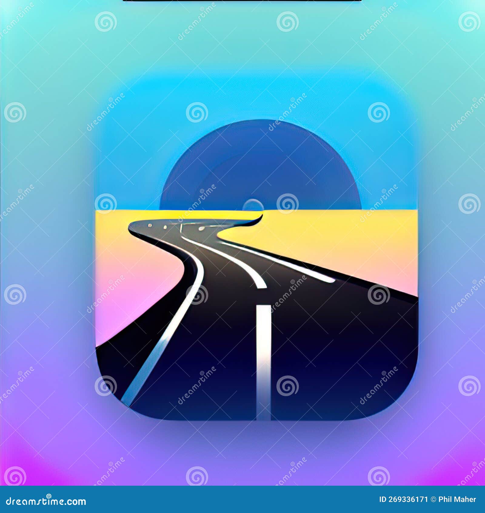 Physics-Based Software App Style Icon. Generative AI. Stock ...