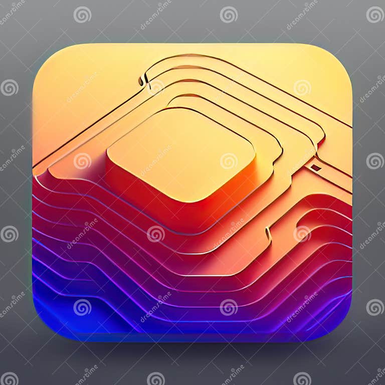 Professional Network Service Software App Style Icon. Generative AI ...