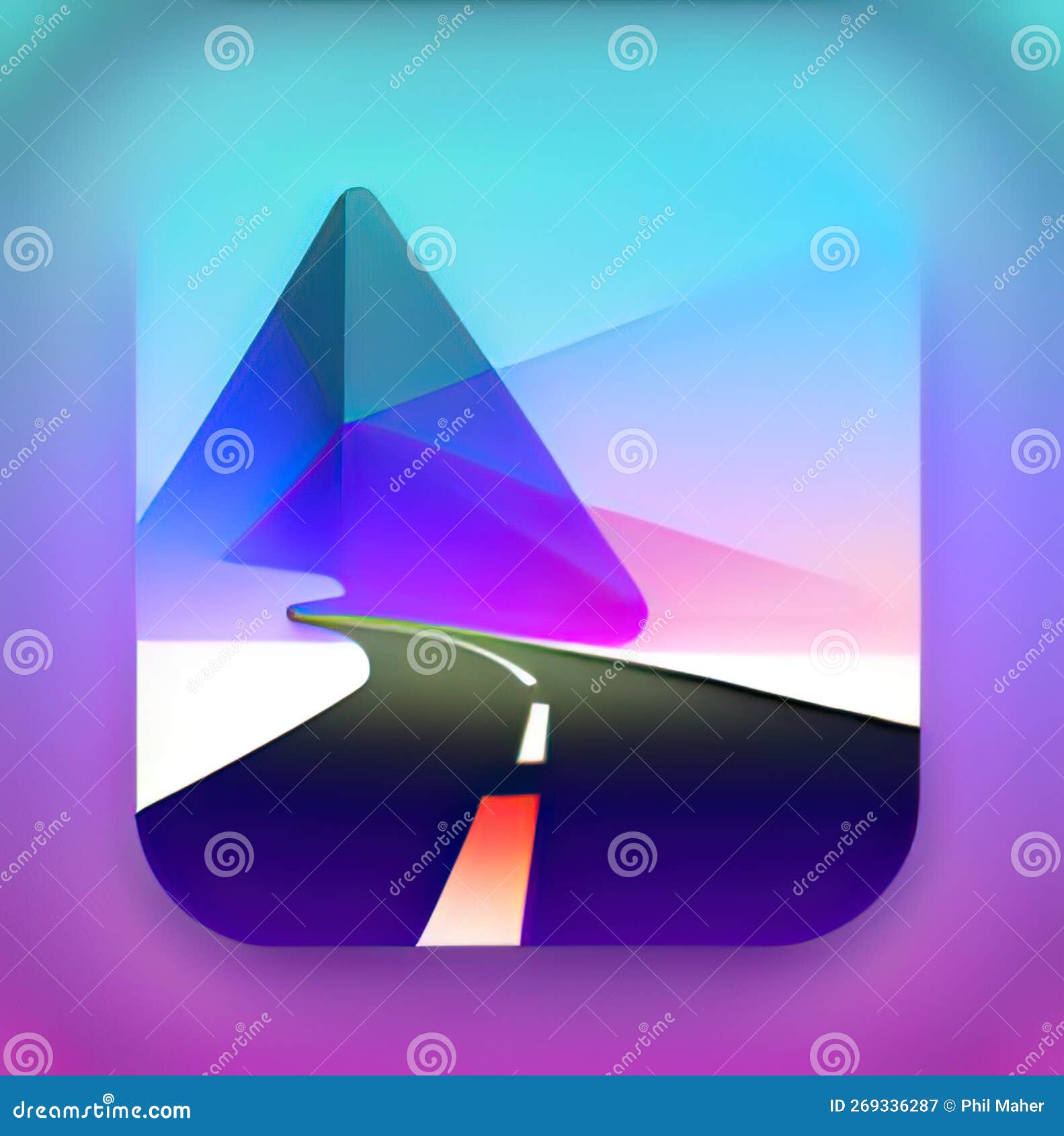 Simulation Software App Style Icon. Generative AI. Stock Illustration ...