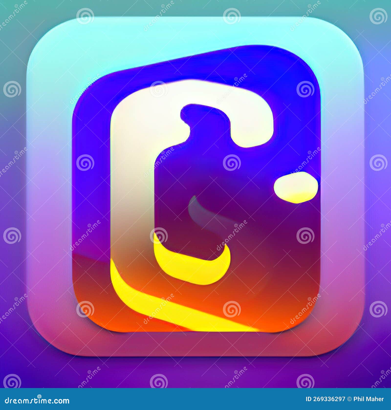 Sliding Puzzle Software App Style Icon. Generative AI. Stock ...