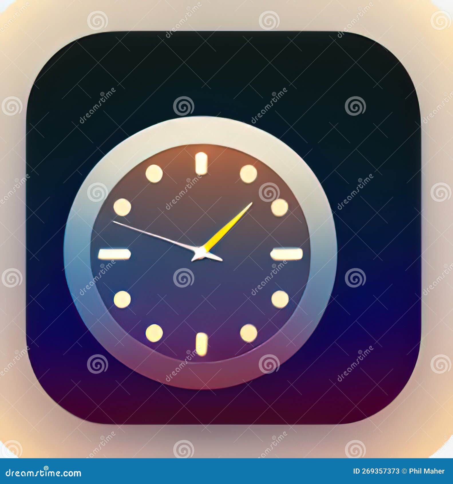 Time Management Software App Style Icon. Generative AI. Stock ...