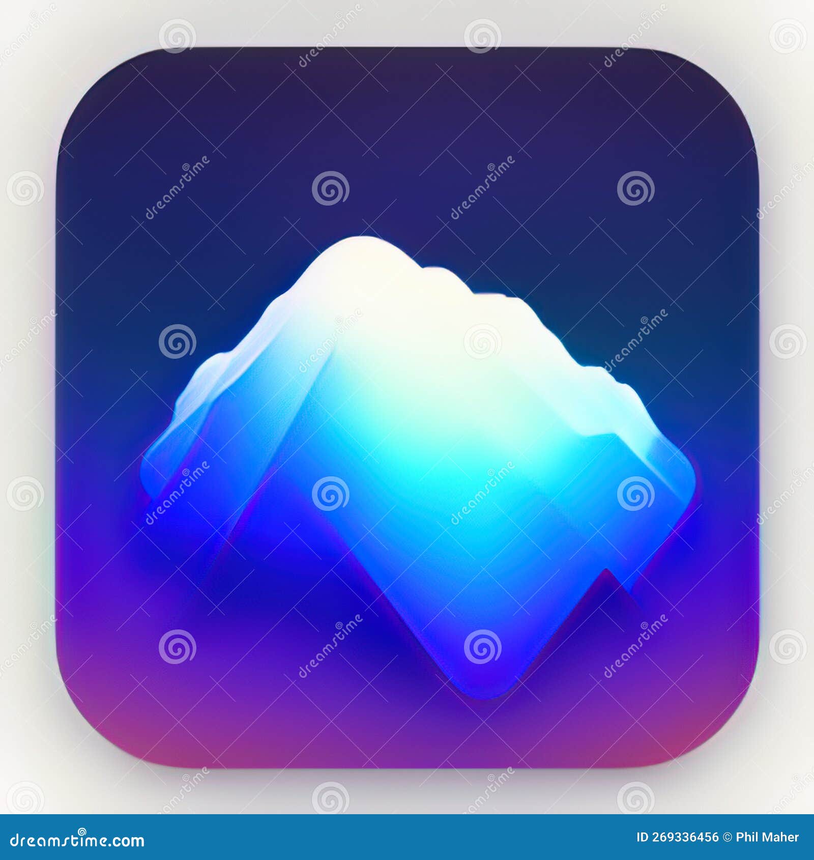 Weather Software App Style Icon. Generative AI. Stock Illustration ...