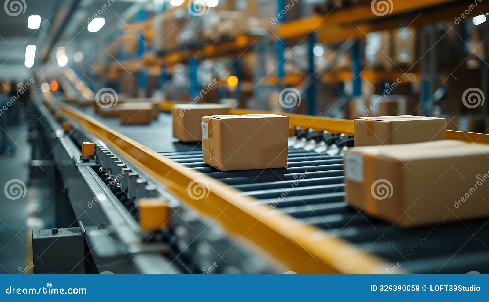 Generative AI Automated Conveyor Belt Sorting Mechanism in a Logistics ...