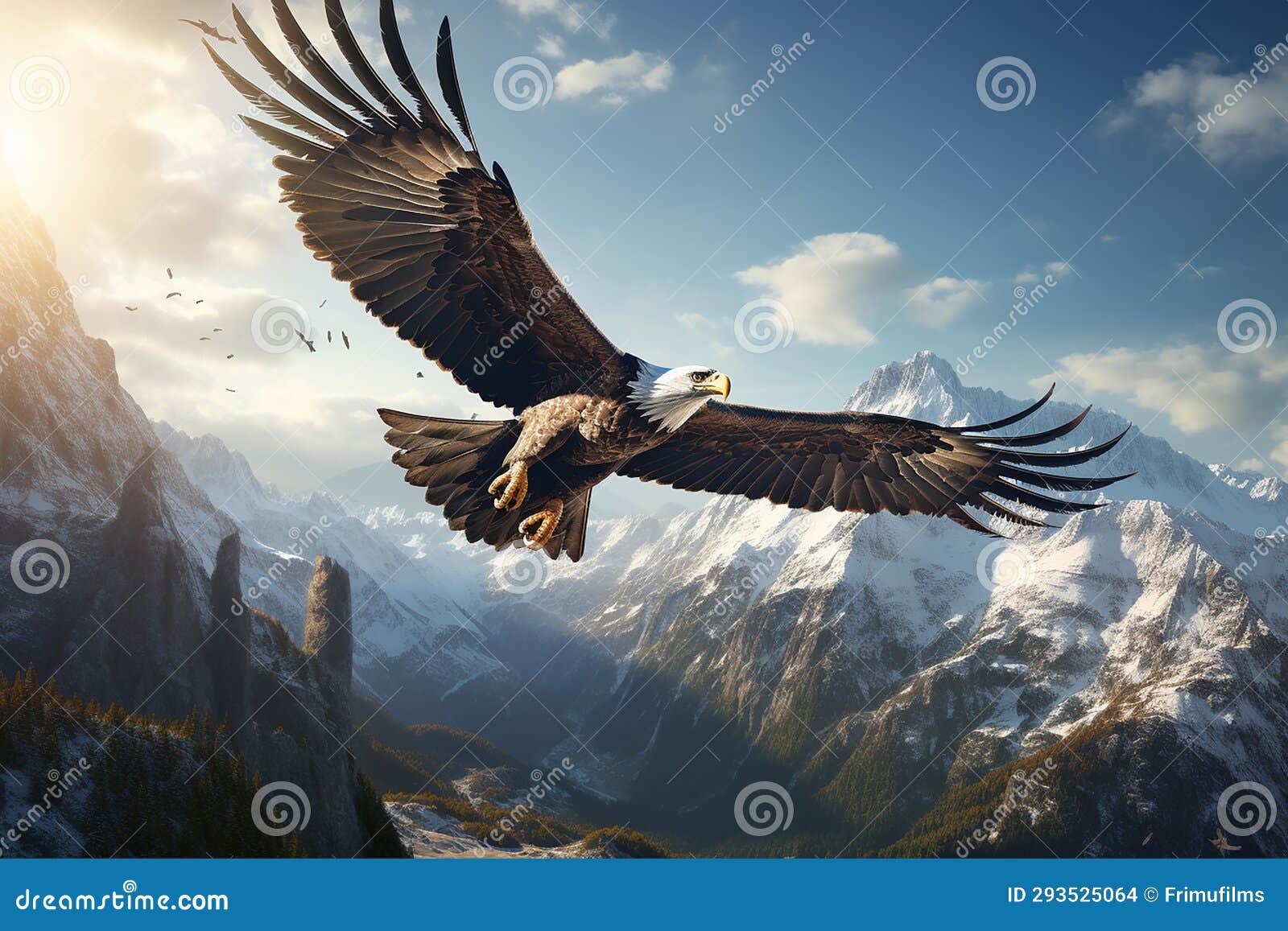 Generative AI. Bald Man Wearing Futuristic Robotic Exoskeleton In ...