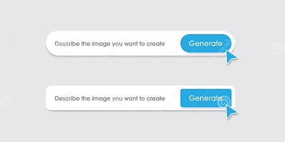 Generative Ai Bar Input Prompt As Commands For Create White Generate Bar Flat Design Machine