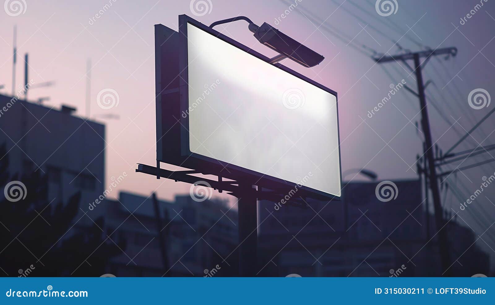 Generative AI Billboard Mockup Business Concept. Stock Image - Image of ...