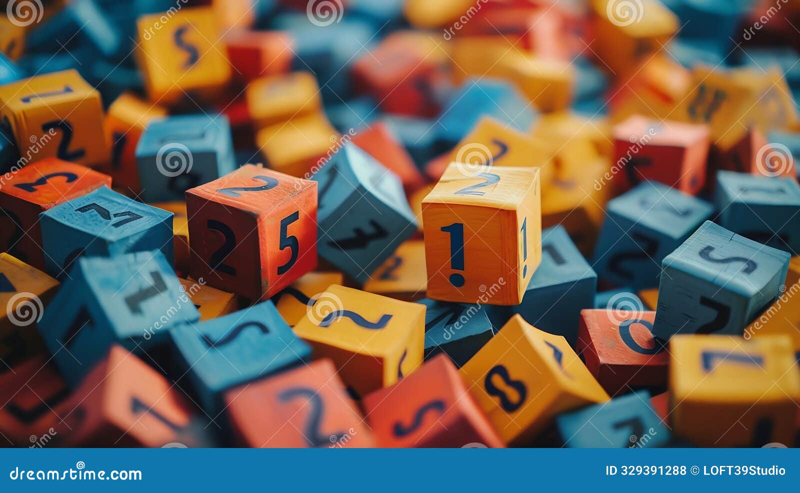 Generative AI Blocks with Question Marks and Copy Space Questions and Problem Solving Frequently ...