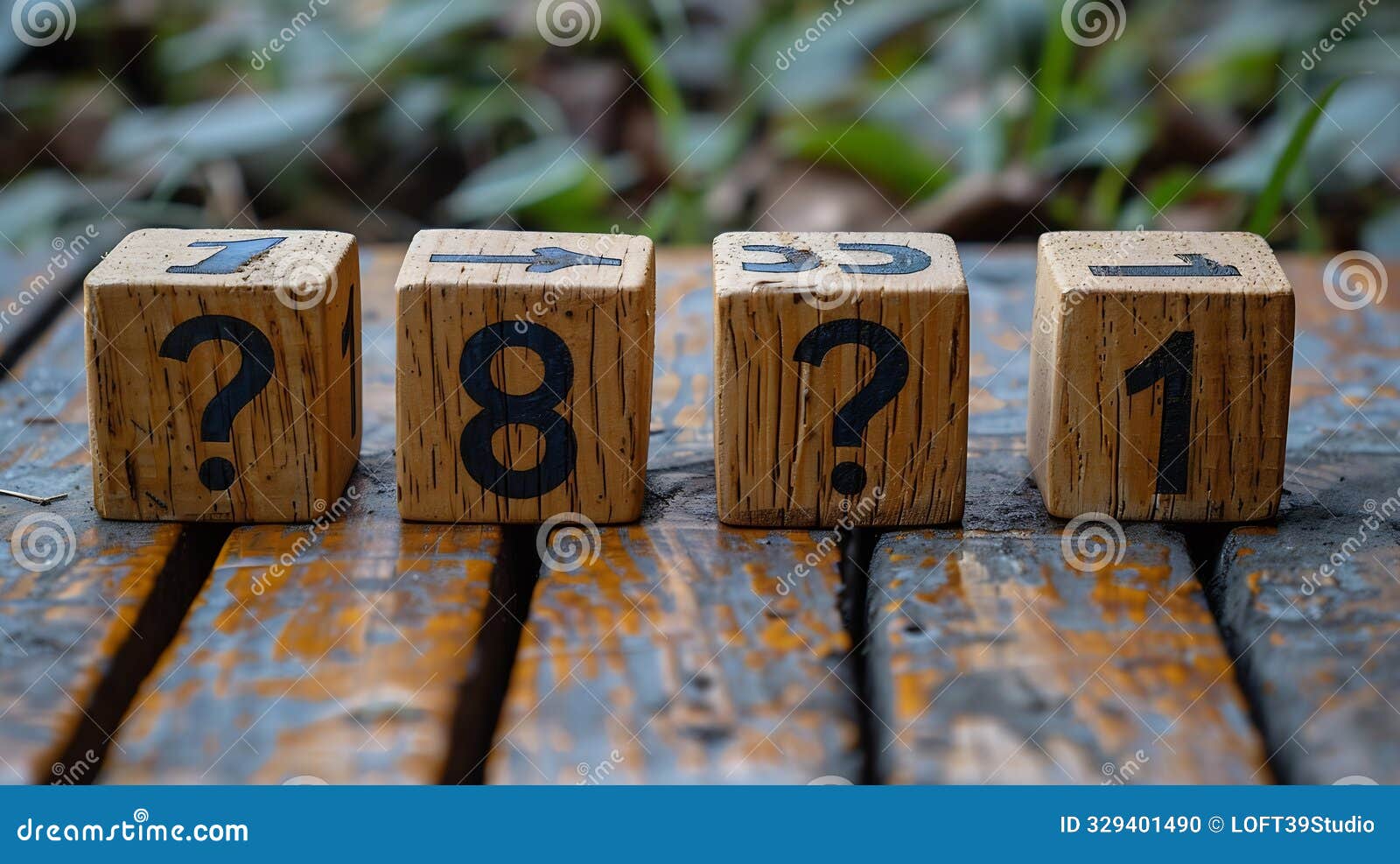 Generative AI Blocks with Question Marks and Copy Space Questions and Problem Solving Frequently ...