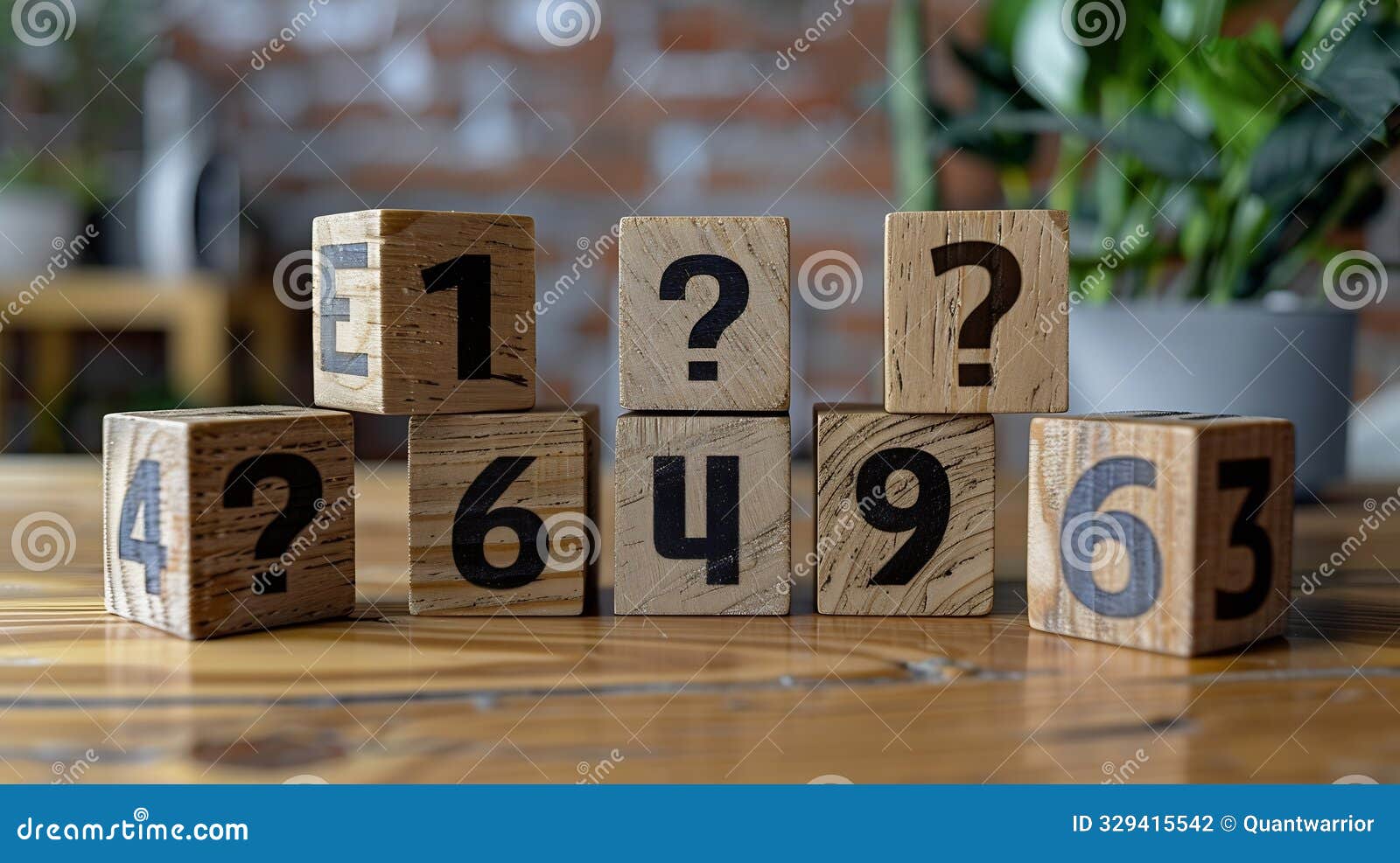 Generative AI Blocks with Question Marks and Copy Space Questions and Problem Solving Frequently ...