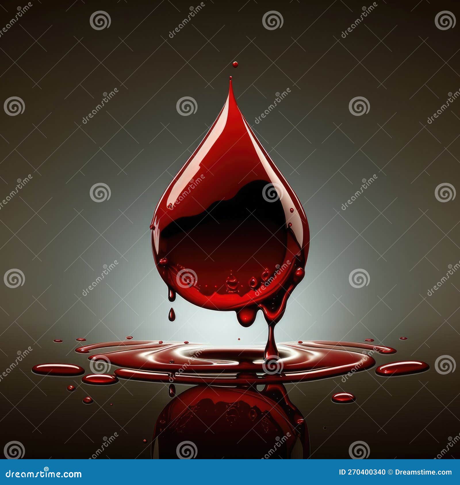 Generative AI Blood Drop Isolated Stock Illustration - Illustration of ...