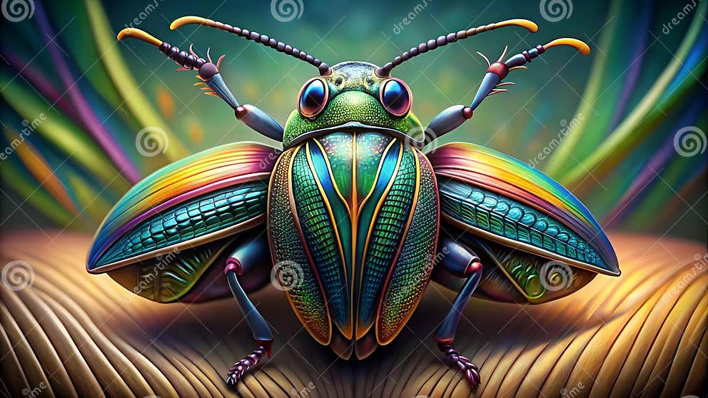 High Quality Digital Bug Illustration Stock Illustration - Illustration ...