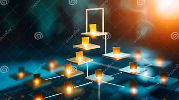 Generative AI Business Hierarchy Company Structure Concept Business ...