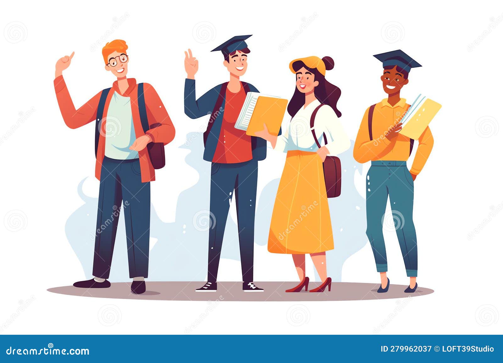 Generative AI Characters Getting Driver License- Stock Illustration ...