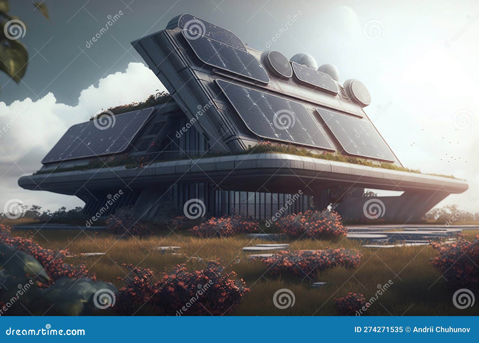 Generative AI a Charging Station with a Futuristic Design Stock Image ...