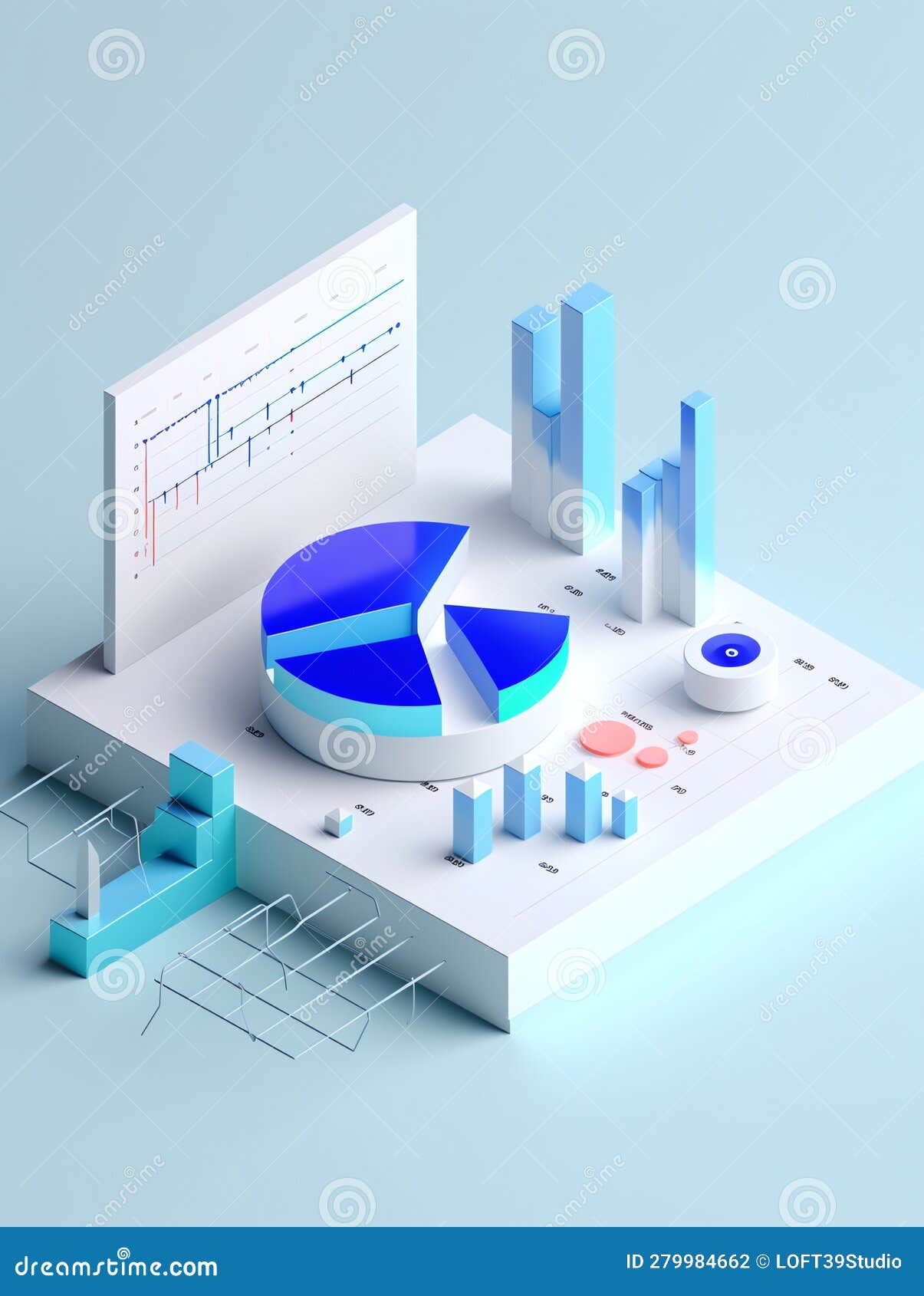 Generative AI Chart and Graphs Statistics- Stock Photo - Image of ...