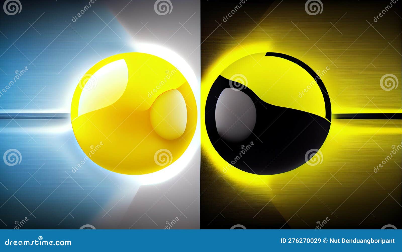 Generative AI, Chroma Clash: Bold Abstract Background with Vibrant Dual ...