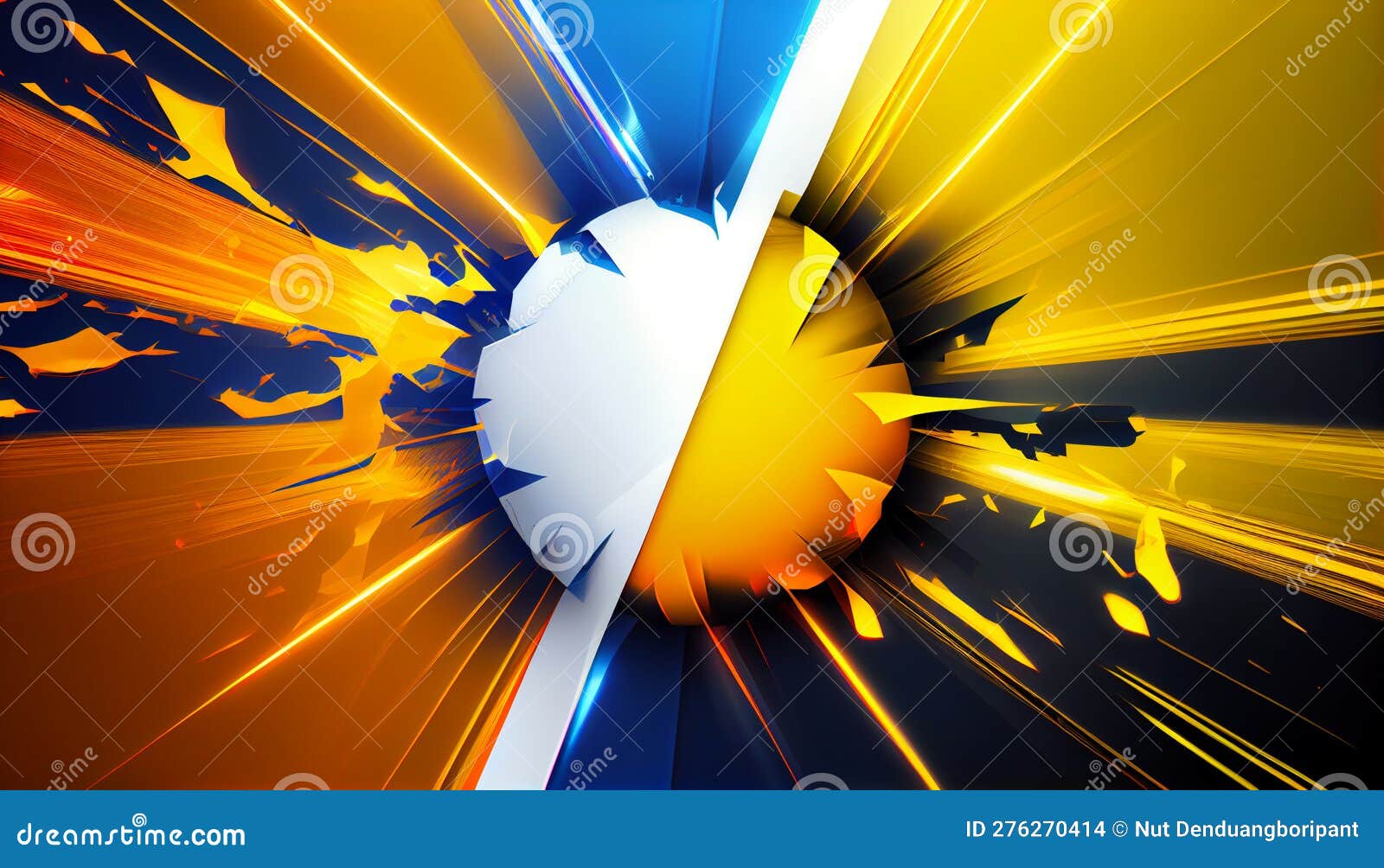 Generative AI, Chroma Clash: Bold Abstract Background with Vibrant Dual ...