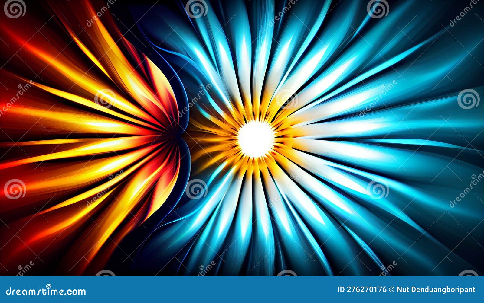 Generative AI, Chromatic Fusion: Abstract Background with Two Lively ...