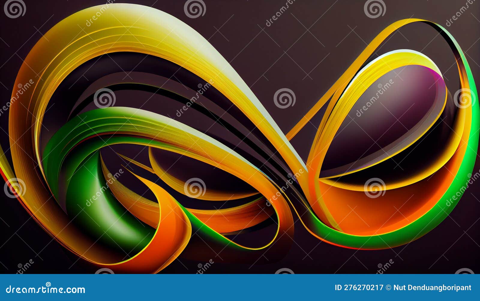 Generative AI, Chromatic Fusion: Abstract Background with Two Lively ...