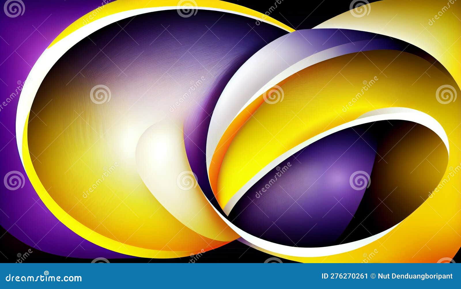 Generative AI, Chromatic Fusion: Abstract Background with Two Lively ...