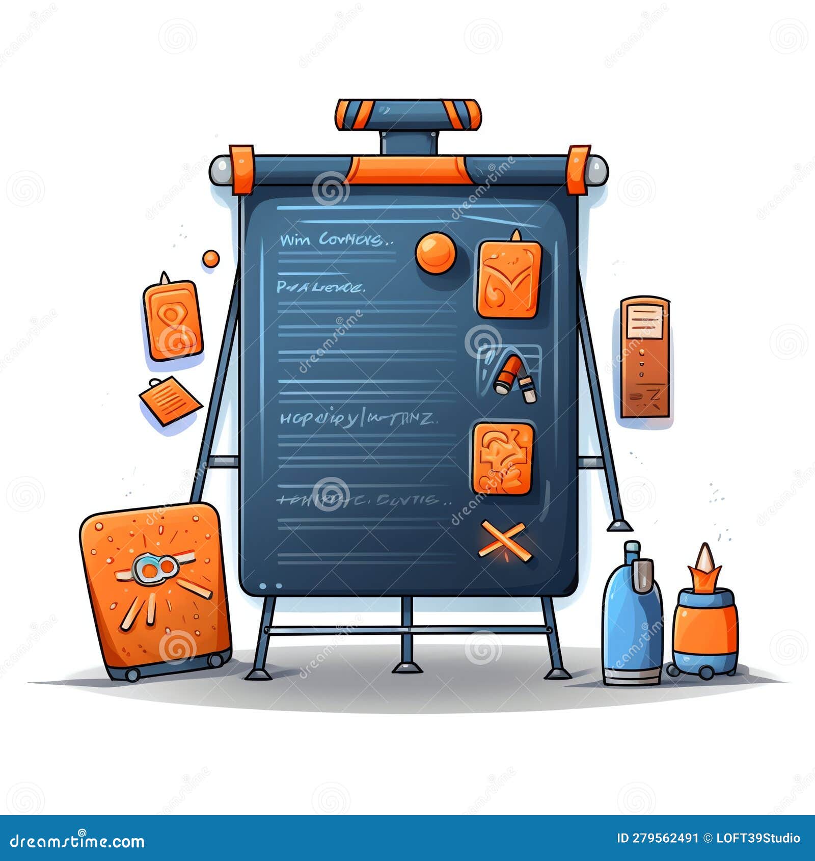 Generative AI Concept of Work Planning- Stock Illustration ...