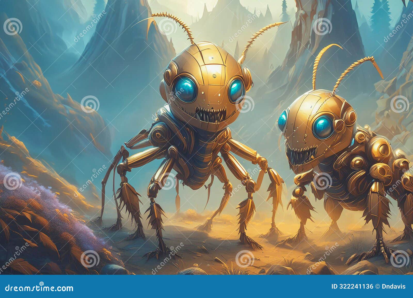 Generative AI Conceptual Illustration of a Scary Ants Stock ...