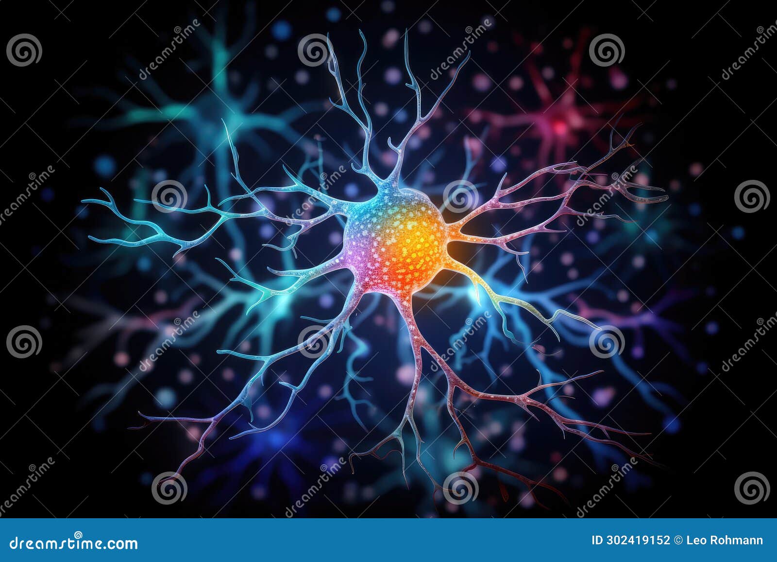 Fractal Colorful Light Brain Illustration, Educational Research ...
