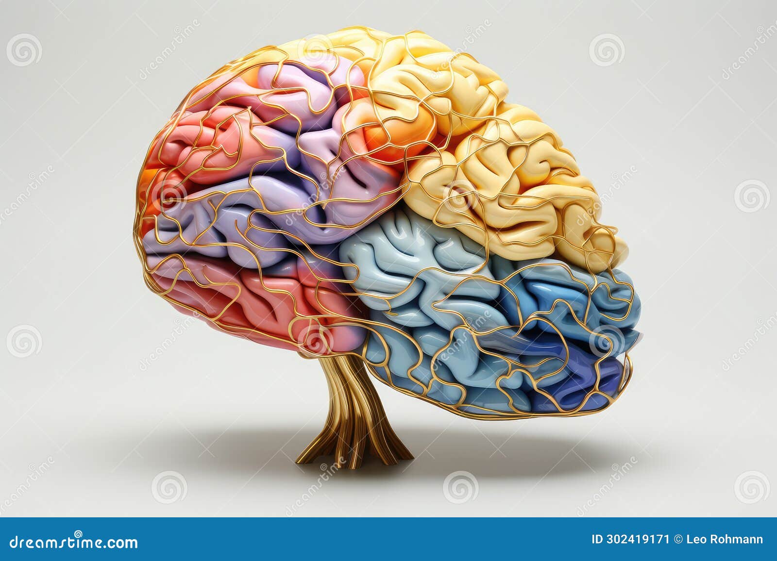 Fractal Colorful Light Brain Illustration, Educational Research ...