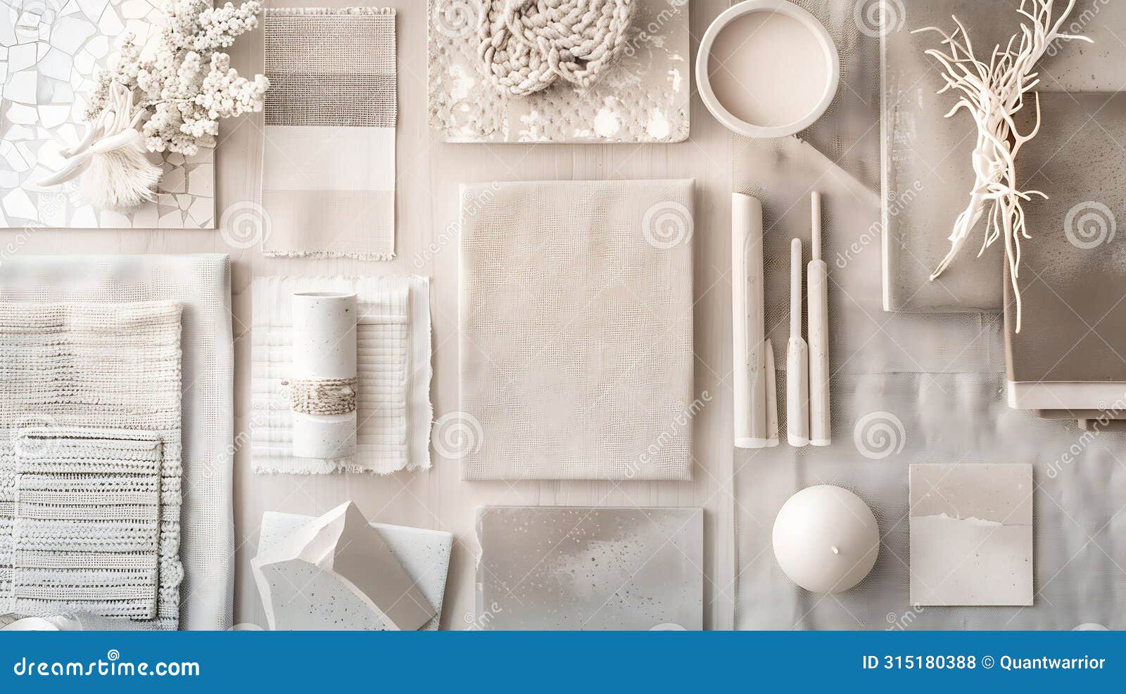 Generative AI Creative Flat Lay Composition with Textile and Paint ...