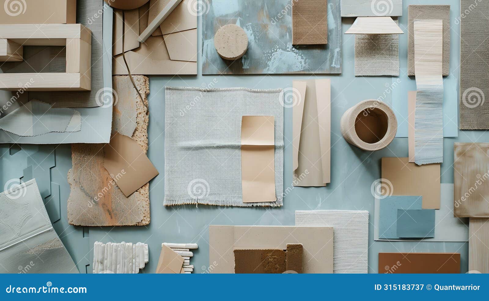 Generative AI Creative Flat Lay Composition with Textile and Paint ...